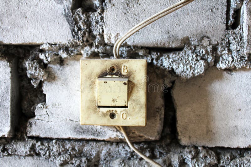 Old electrical switches stock image. Image of service - 92303345