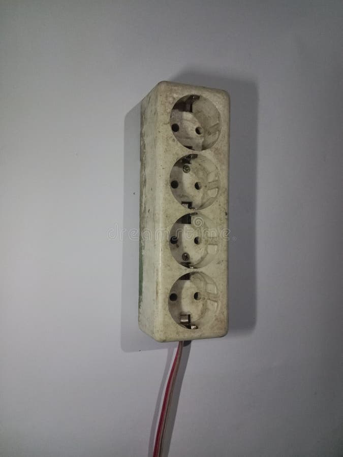 Old Electrical Terminals with Style Stock Image - Image of wood ...