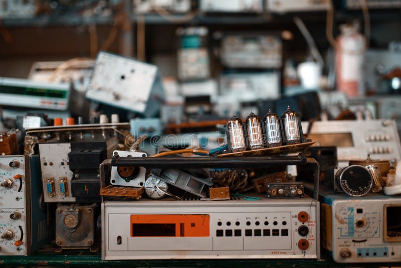 Old Electrical Testing Tools in Laboratory, Nobody Stock Photo - Image ...