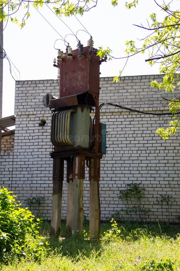 504 Old Power Transformer Electrical Distribution Substation Stock ...