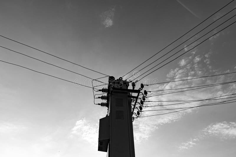 Old electrical transformer stock image. Image of dangerous - 183624005