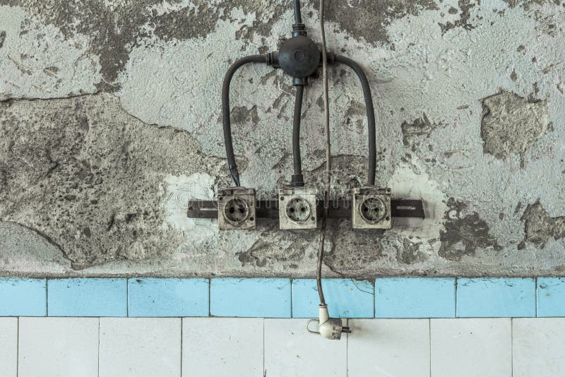 Old electrical wires stock photo. Image of equipment - 67632832