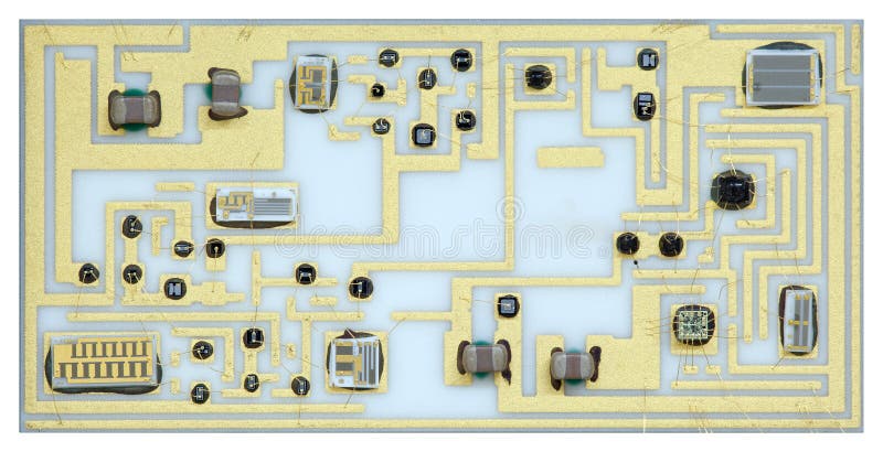 Old electronic circuit stock image. Image of copper, pins - 17978155