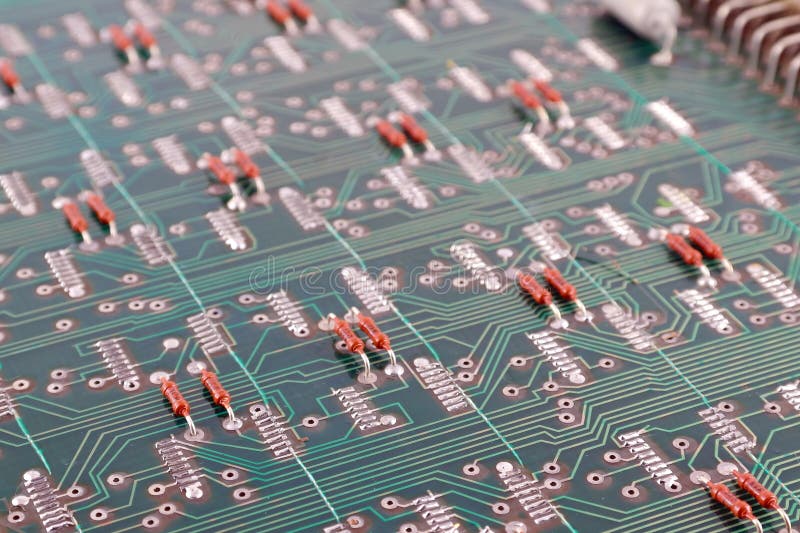 Old Electronic Circuit Board Stock Photo - Image of connection ...