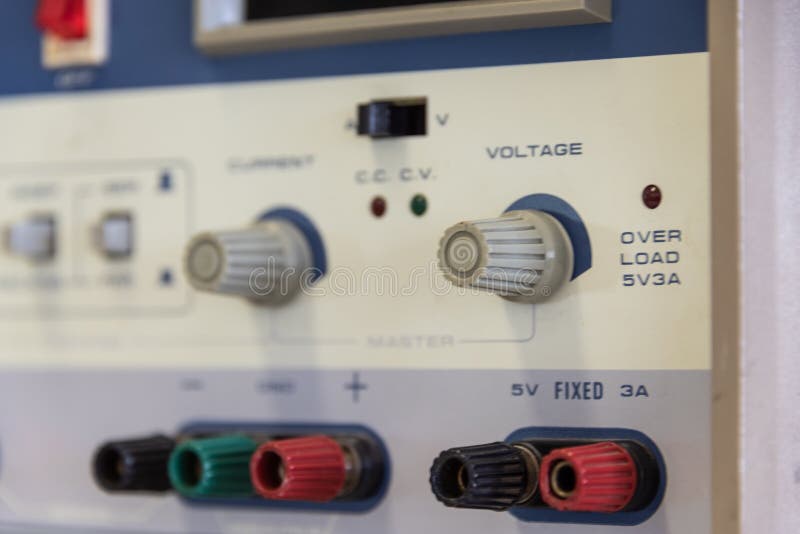 Old Electronic Circuit Power Supply in a School Laboratory Stock Image ...