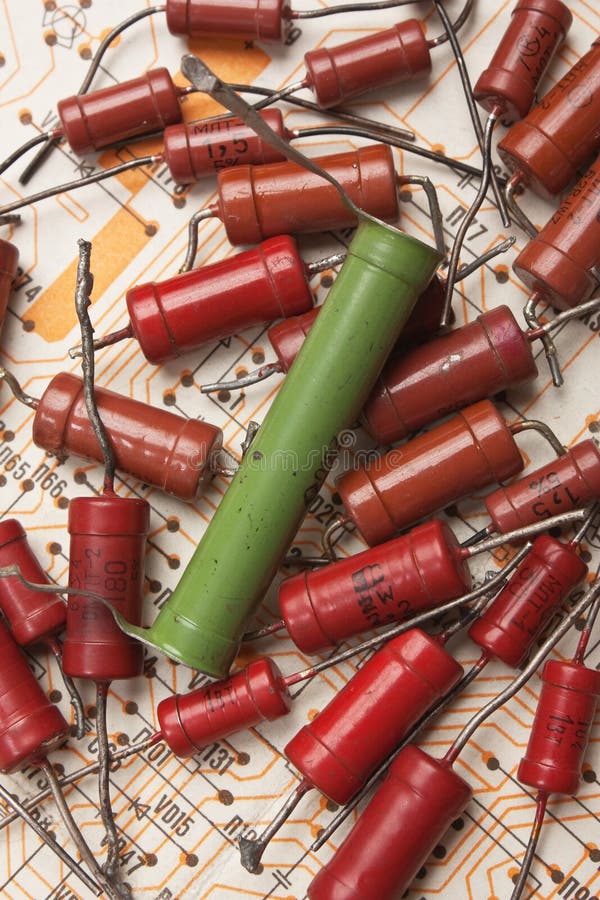 Old electronic components stock photo. Image of equipment - 28204596