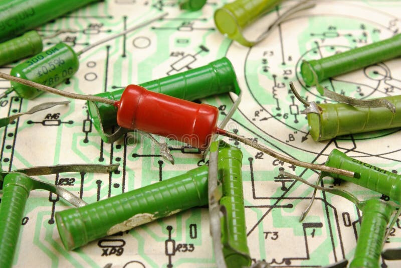 Old electronic components stock image. Image of engineering - 52789243