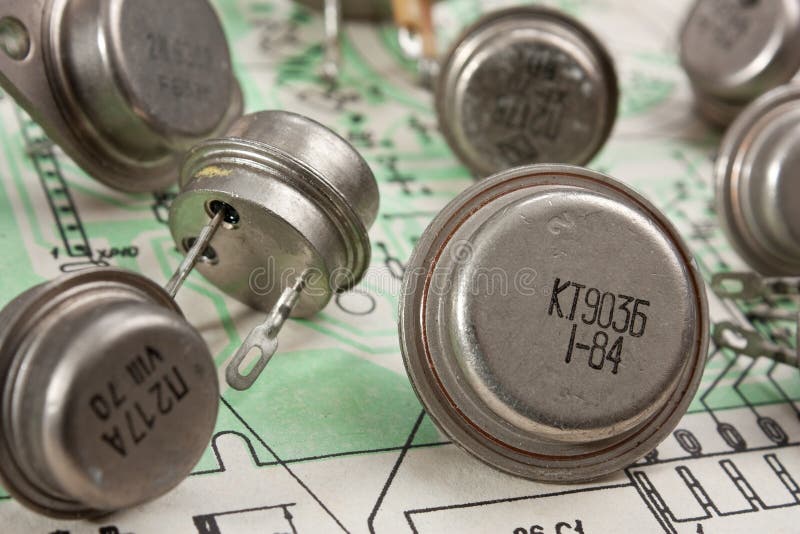 Old electronic components stock photo. Image of delineation - 133852100