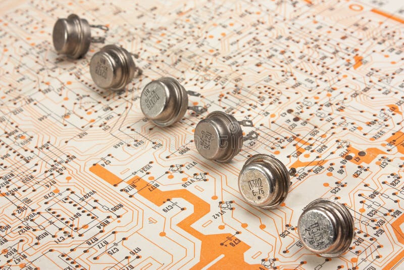 Old electronic components stock image. Image of pattern - 159167381