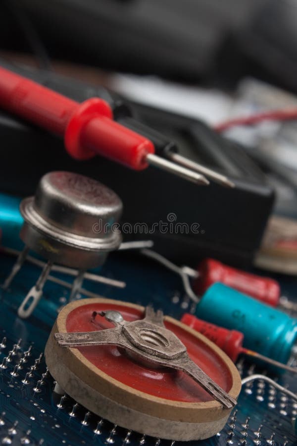 Old electronic components stock image. Image of designer - 158406347