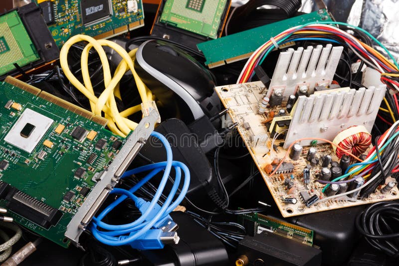 Old computer parts stock photo. Image of dirt, equipment - 7589940