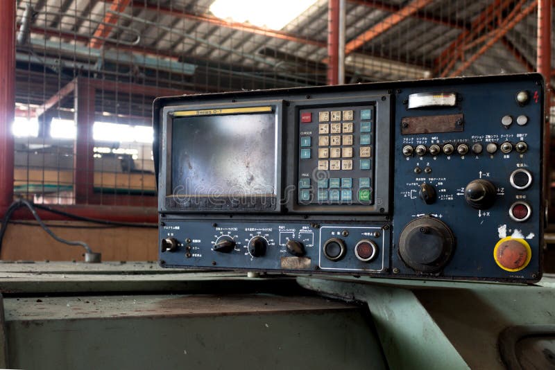 Old Electronic Switch Controller Board in Factory Stock Image - Image ...