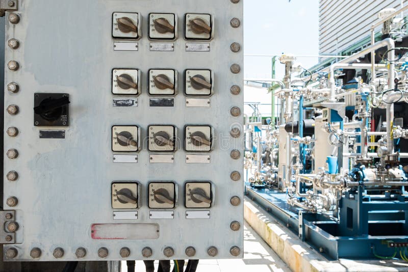 Old Electronic Switch Panel Industrial Equipment Stock Image - Image of ...