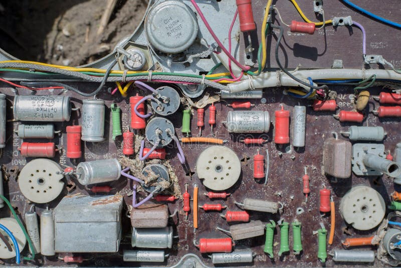 Old electronics stock photo. Image of radiocomponents - 42263630