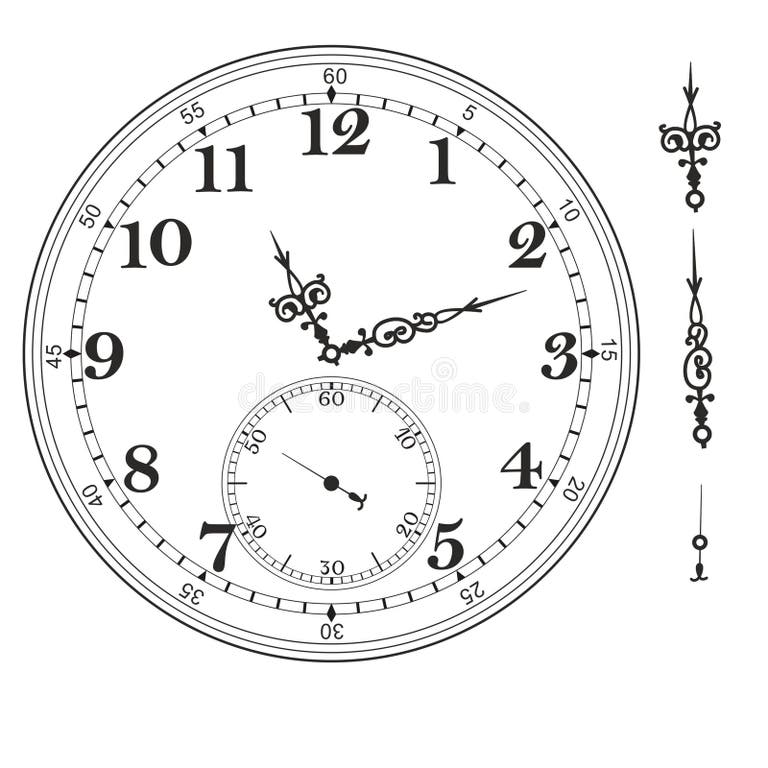 Clock Face Template Stock Illustrations – 5,805 Clock Face Template ...