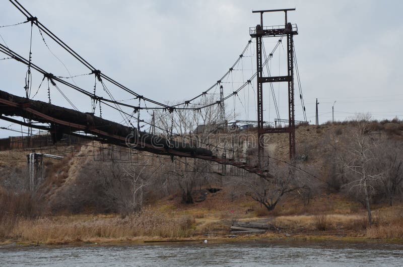 An Old Elevated Bridge Zoomed Stock Image - Image of pipe, herbage ...