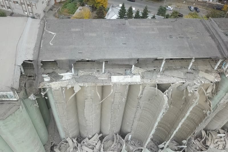 Old Elevator, Destruction of the Old Grain Terminal, the Demolit Stock ...