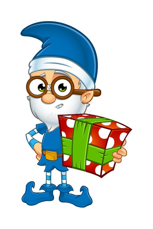 Old Elf Character in Blue stock vector. Illustration of creature - 46793553