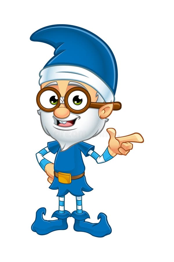 Old Elf Character in Blue stock vector. Illustration of magic - 46794130