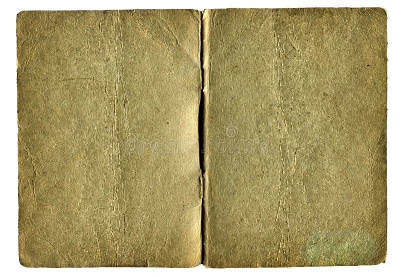 Old empty book isolated stock image. Image of dirty, antique - 30351809