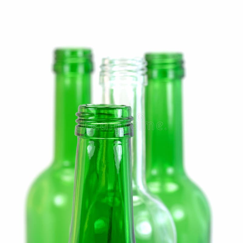 Old Empty Bottles for Recycling in Close Up Stock Image - Image of ...