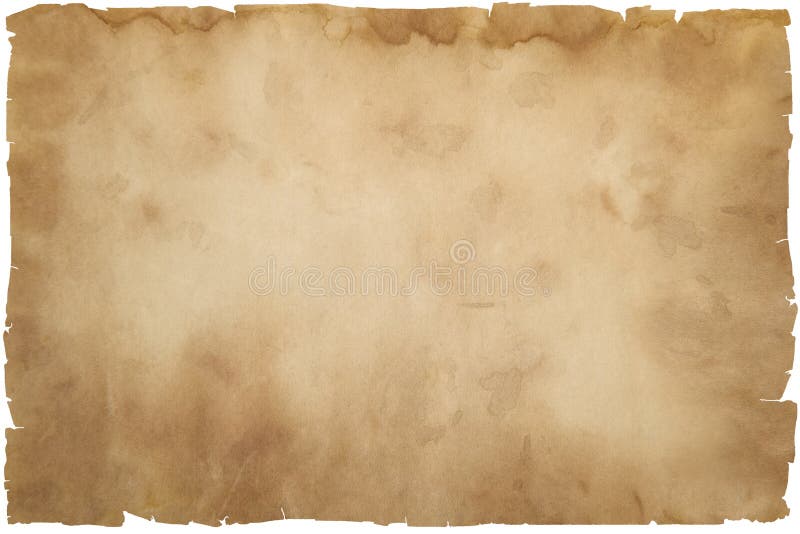 Old Empty Paper Sheet Ripped Edges Isolated Transparent Background ...
