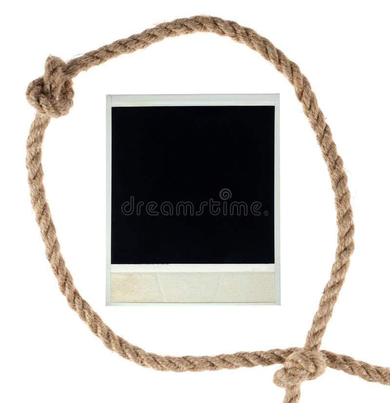 Old Empty Photo Card in a Loop Stock Image - Image of abstract, album ...