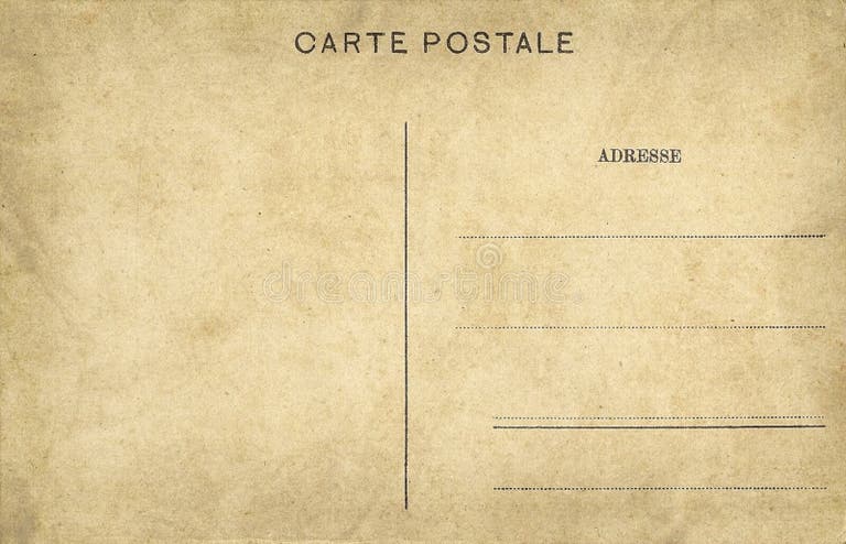 Old empty post card stock image. Image of paper, aged - 25226411