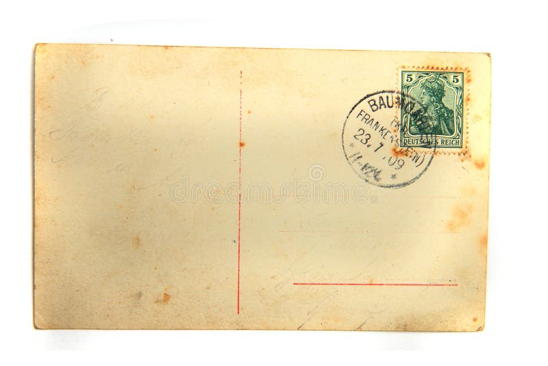 Old empty postcard editorial stock photo. Image of postal - 38196558