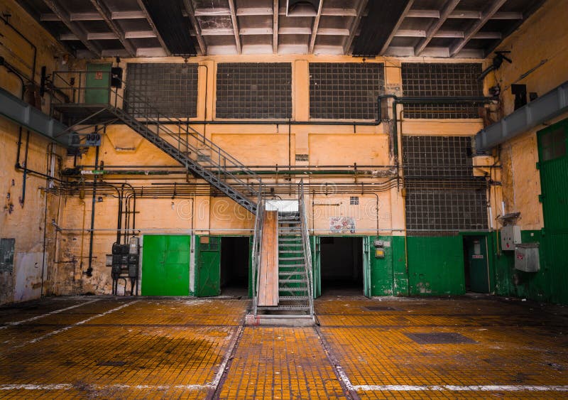 Old empty repair workshop stock photo. Image of garage - 32086608