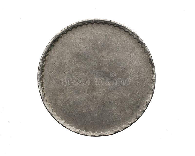 Old Empty Silver, Gold Coin on a Transparent Isolated Background. Stock ...