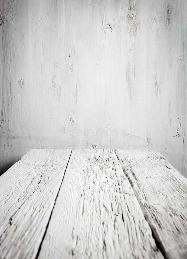 Empty Scrubbed Clean Rustic Wooden Kitchen Table Stock Photo - Image of ...