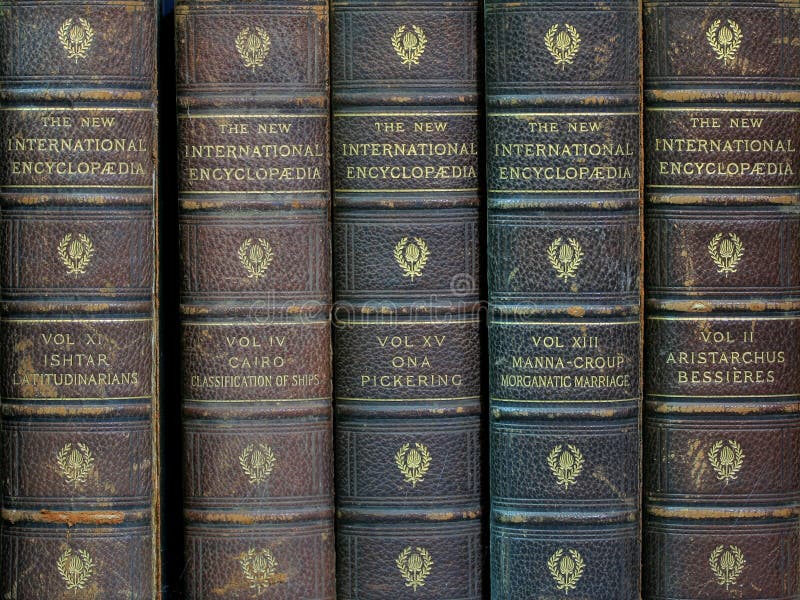 Old encyclopedias stock image. Image of research, history - 554479