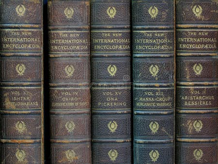 Old encyclopedias stock image. Image of research, history - 554479