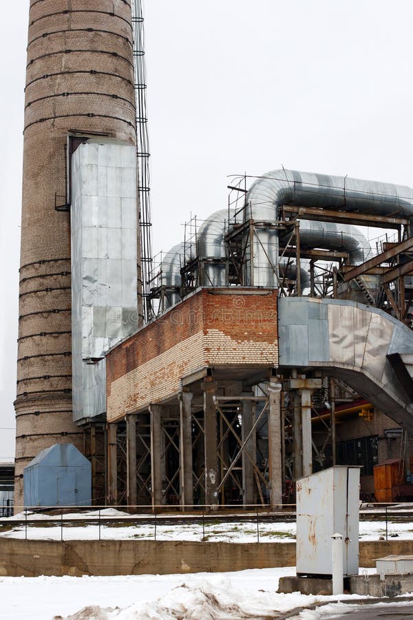 Old energy facility. stock image. Image of poles, infrastructure - 24391731