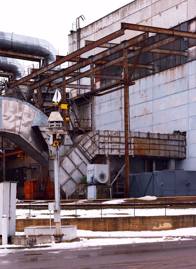 Old energy facility. stock photo. Image of concrete, steam - 26748774