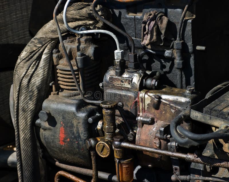 Old engine stock photo. Image of retro, steel, dirty - 19803128