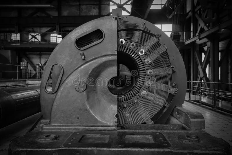 Engine of an Old Power Plant Stock Image - Image of plant, metal: 218220571
