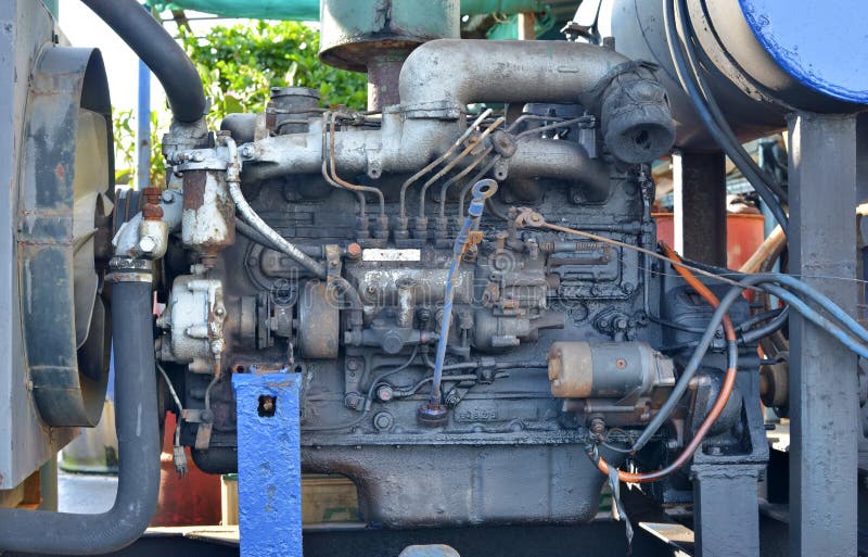 Old engine stock photo. Image of crushed, fragment, museum - 34418682