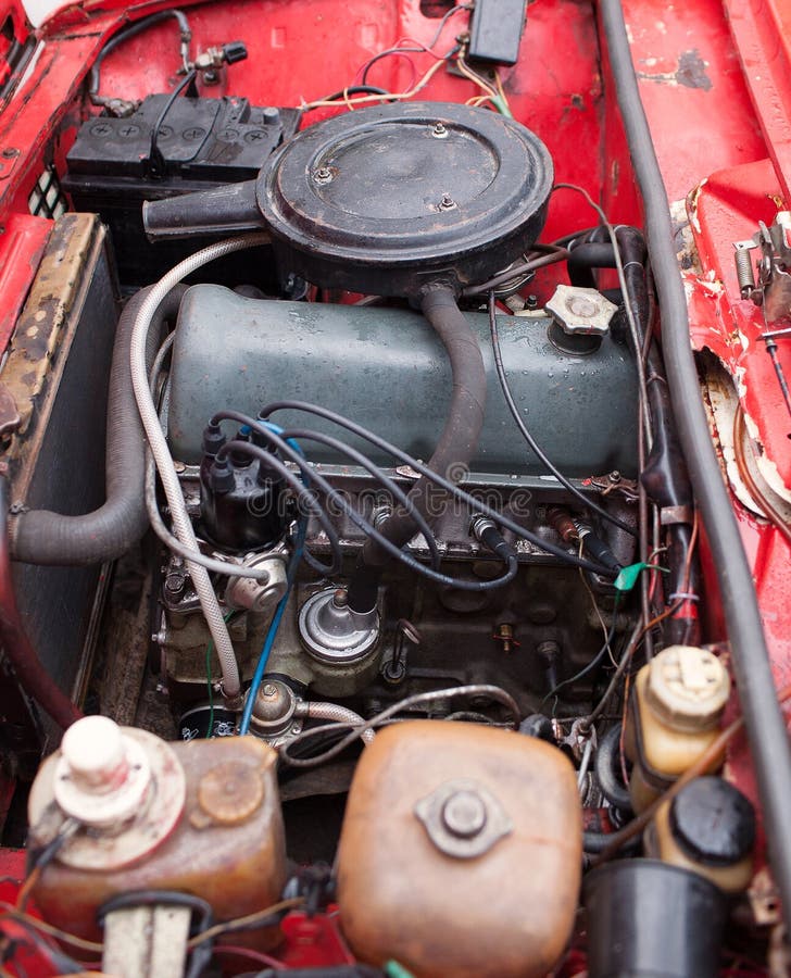 Old engine stock photo. Image of automotive, metal, pipe - 49067374