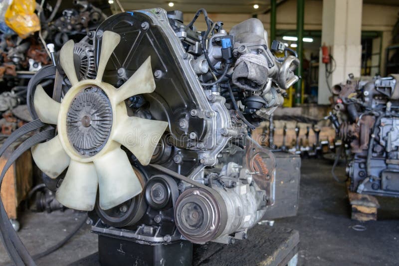 Old Engine Removed from the Car for Repair. Stock Photo - Image of ...