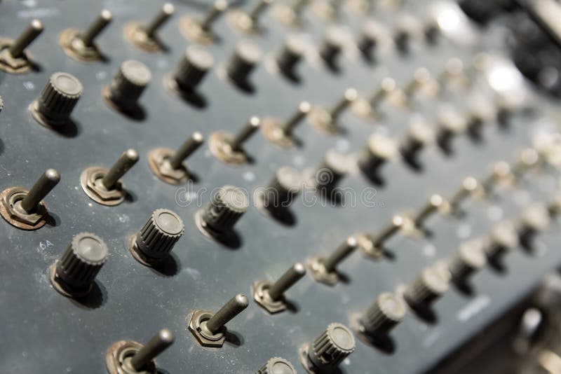 Old Engineering Systems in Computer Museum Stock Image - Image of ...