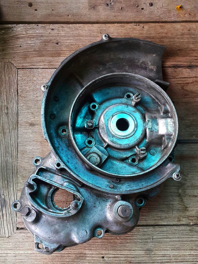 Old Engines Retro Classic Motorcycle.two Stroke Engine Motorcycle Stock ...