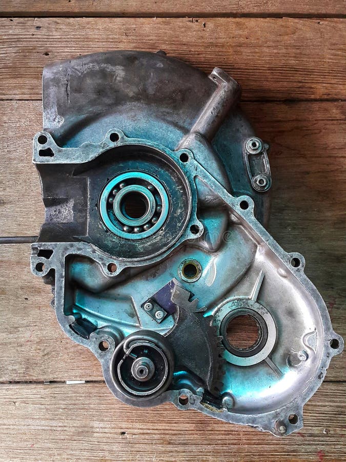 Old Engines Retro Classic Motorcycle.two Stroke Engine Motorcycle Stock ...