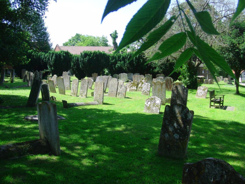 Resting Place stock image. Image of english, yard, leaves - 151696291