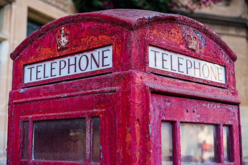 Old English Telephone Booth Stock Image - Image of british, call: 303579029