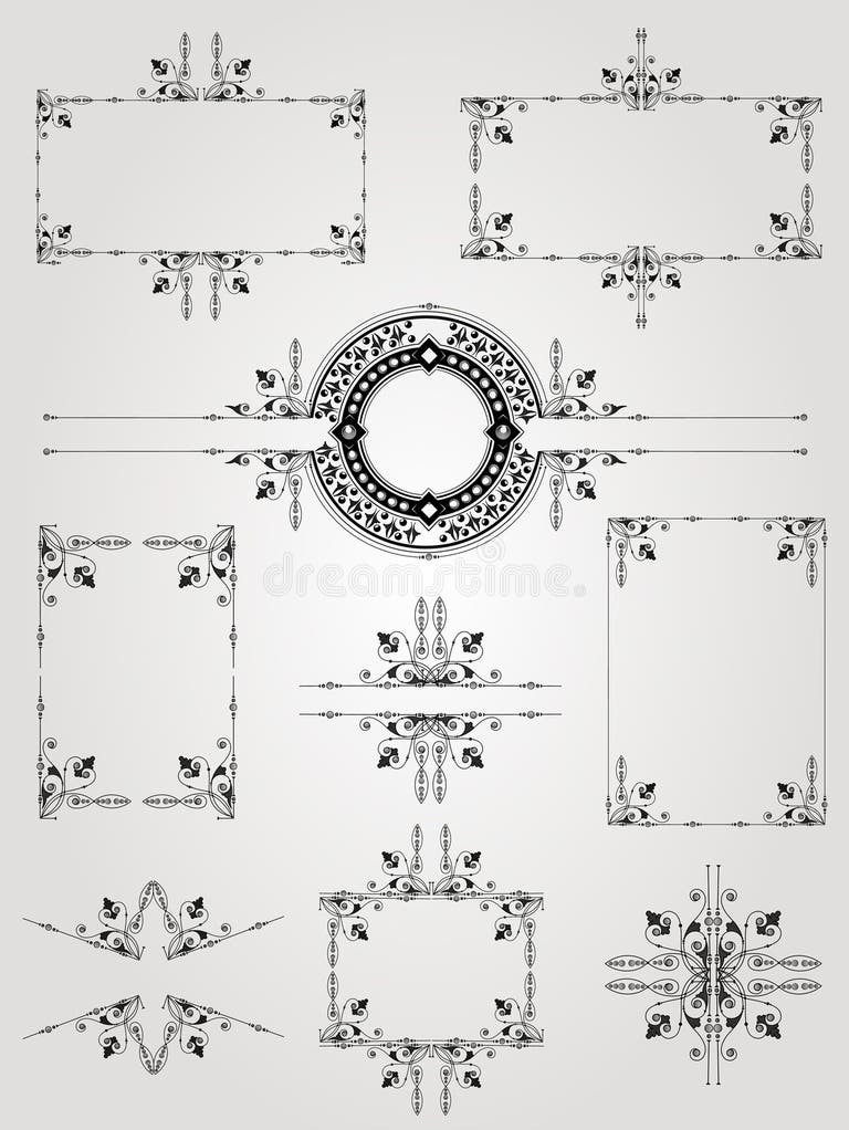 Engraving Design Border Edge Stock Illustrations – 566 Engraving Design ...