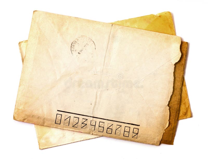 Old envelope stock photo. Image of jammed, crumpled, open - 12780386