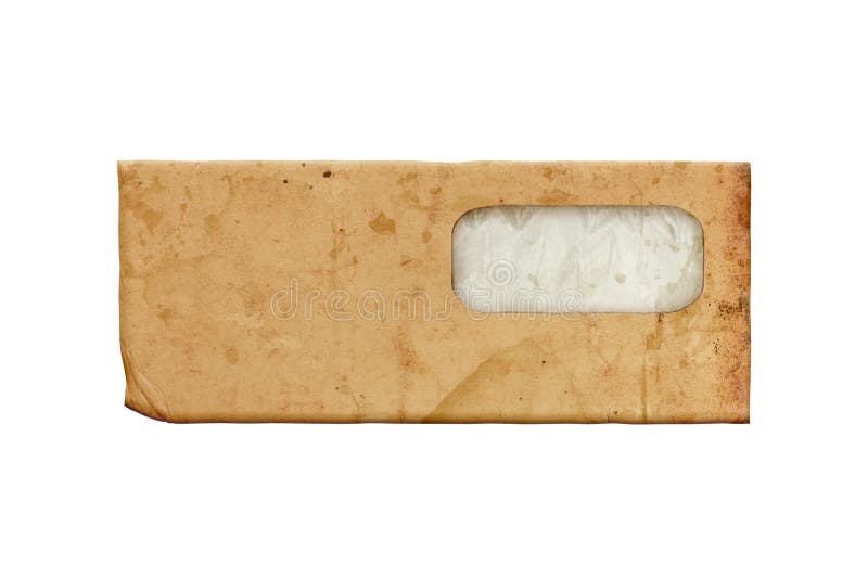 Old envelope stock photo. Image of paper, isolated, empty - 13120650