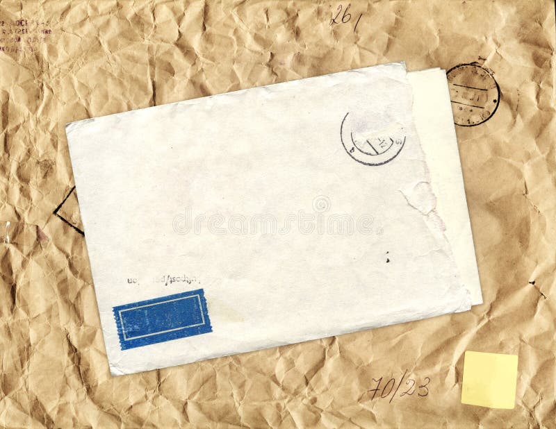 Old envelope stock image. Image of rust, information - 23215219